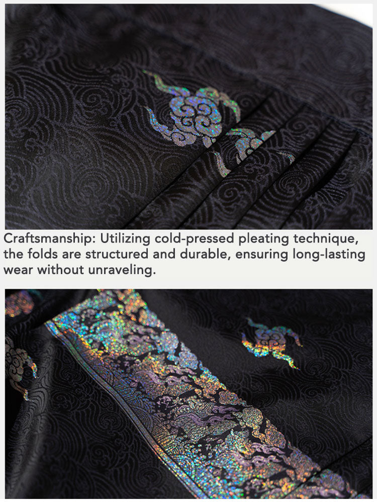 Ocean Wave Pattern Woven Gold Traditional Chinese Retro Pattern Mamian ...